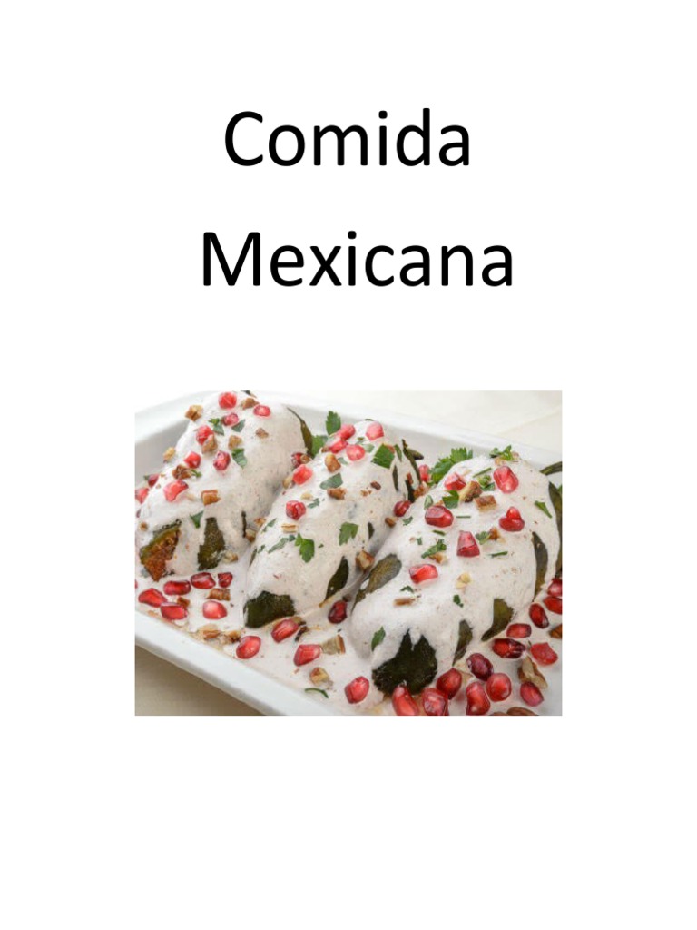 Recetas y Tradiciones de la Comida Mexicana | PDF | Cocina mexicana | Sopa