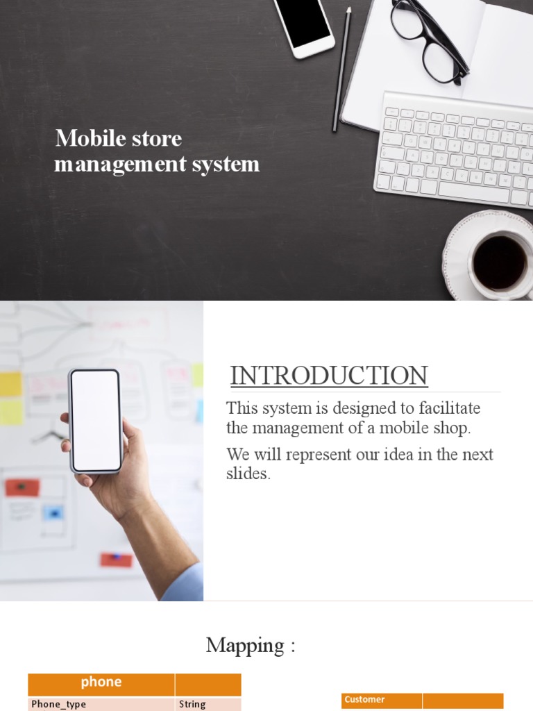 Mobile Shop Management System Overview | PDF