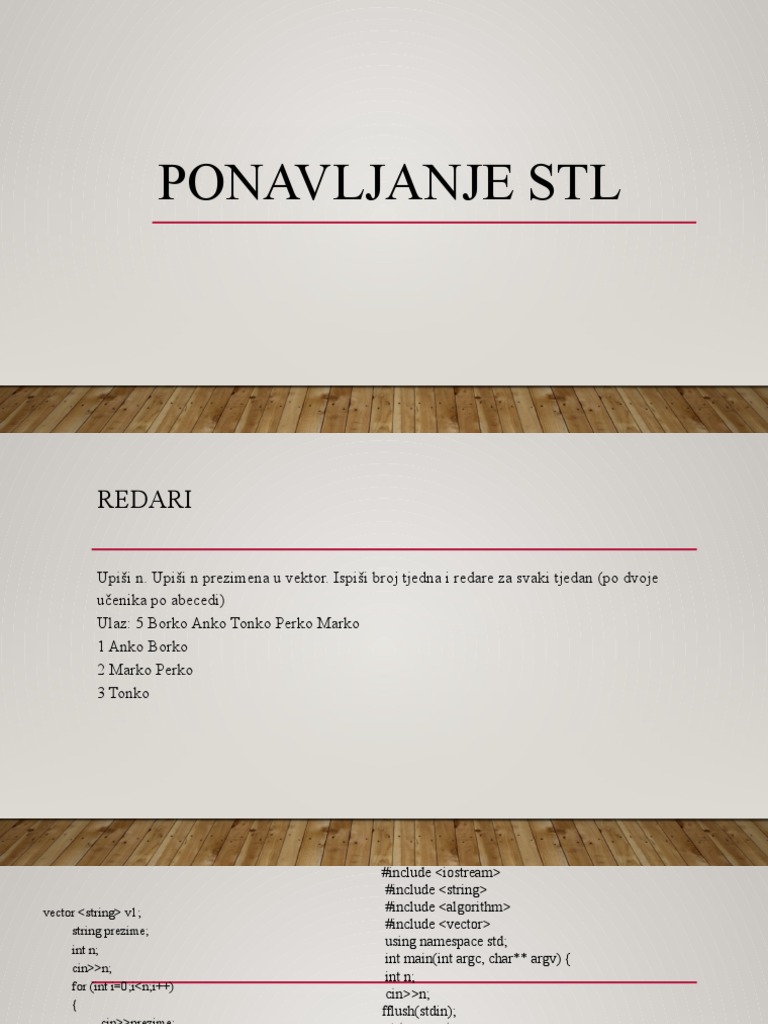 Ponavljanje STL | PDF