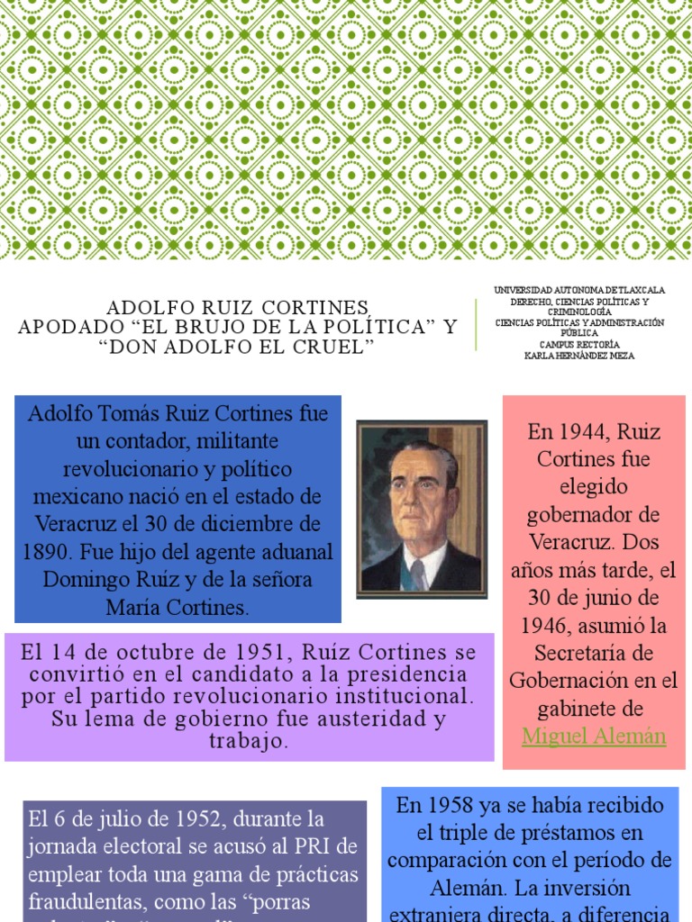 Exposicion Adolfo Ruiz Cortinez | PDF | Partido Revolucionario Institucional | México