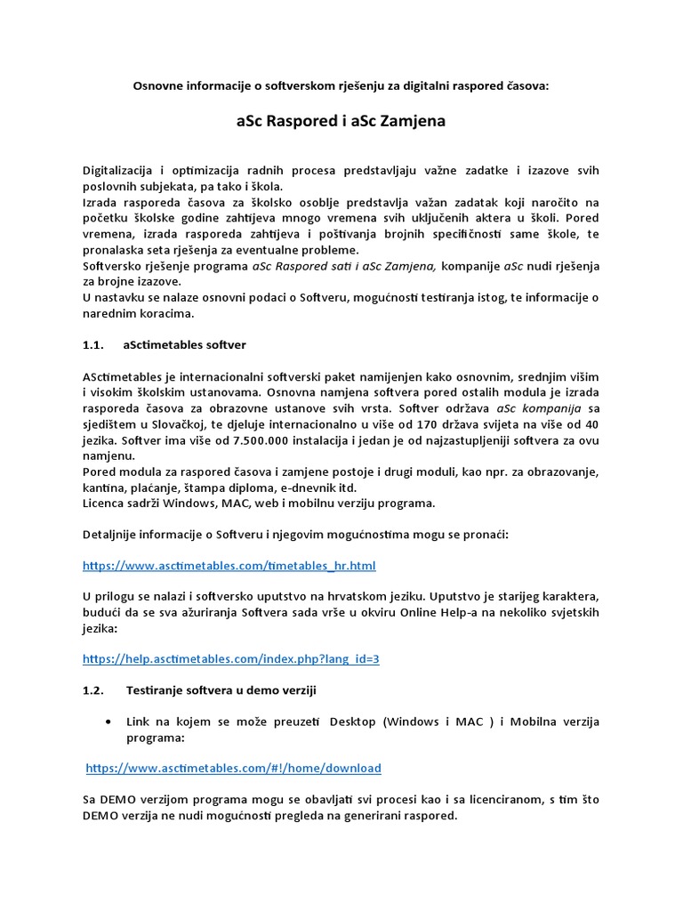 Softver Informacije | PDF