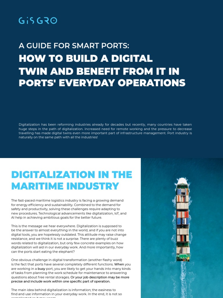 Build a Digital Twin for Smart Port Operations /TITLE | PDF | Lidar | Surveying