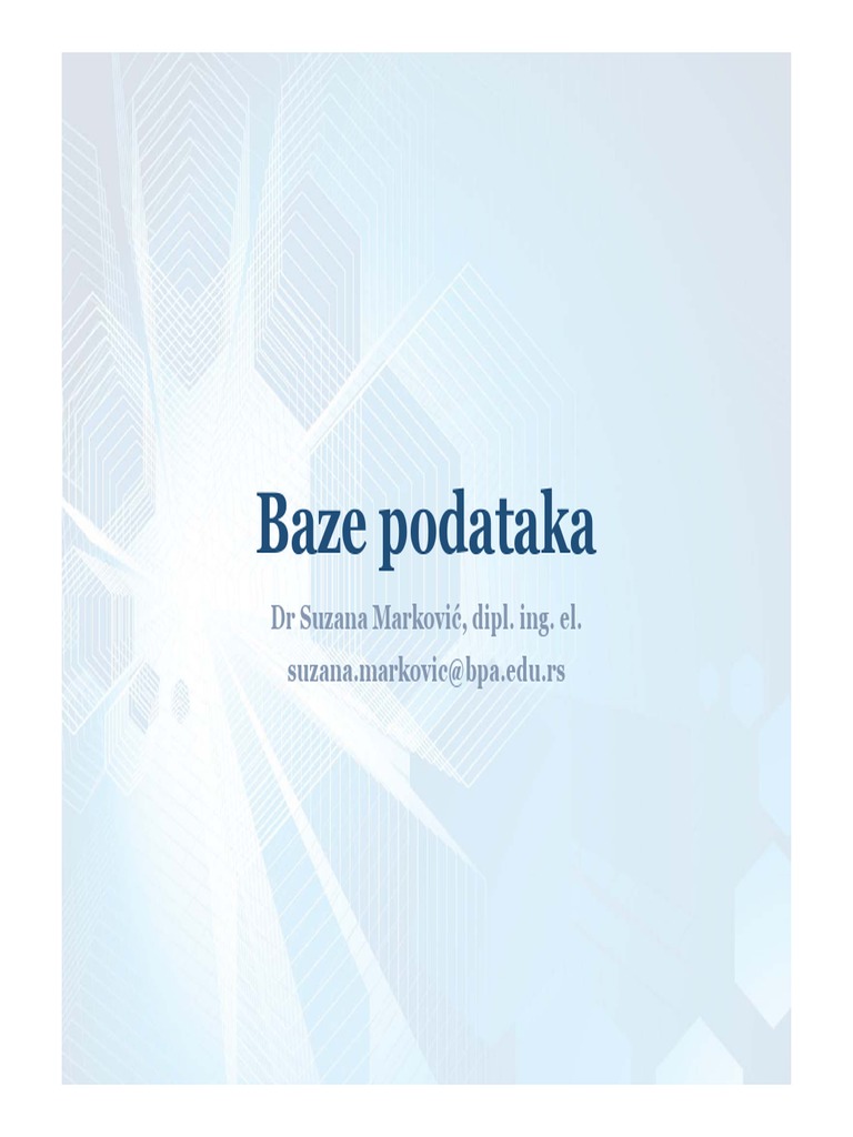 05 Baze-Podataka | PDF