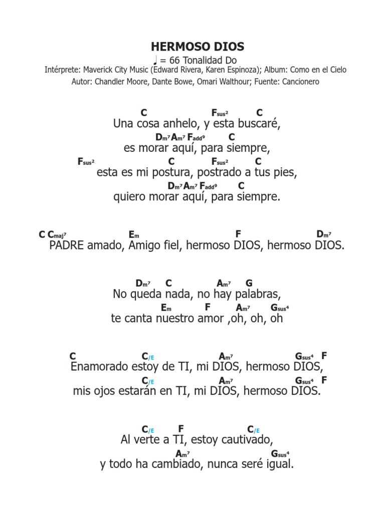 HERMOSO DIOS - MaverickCity | PDF