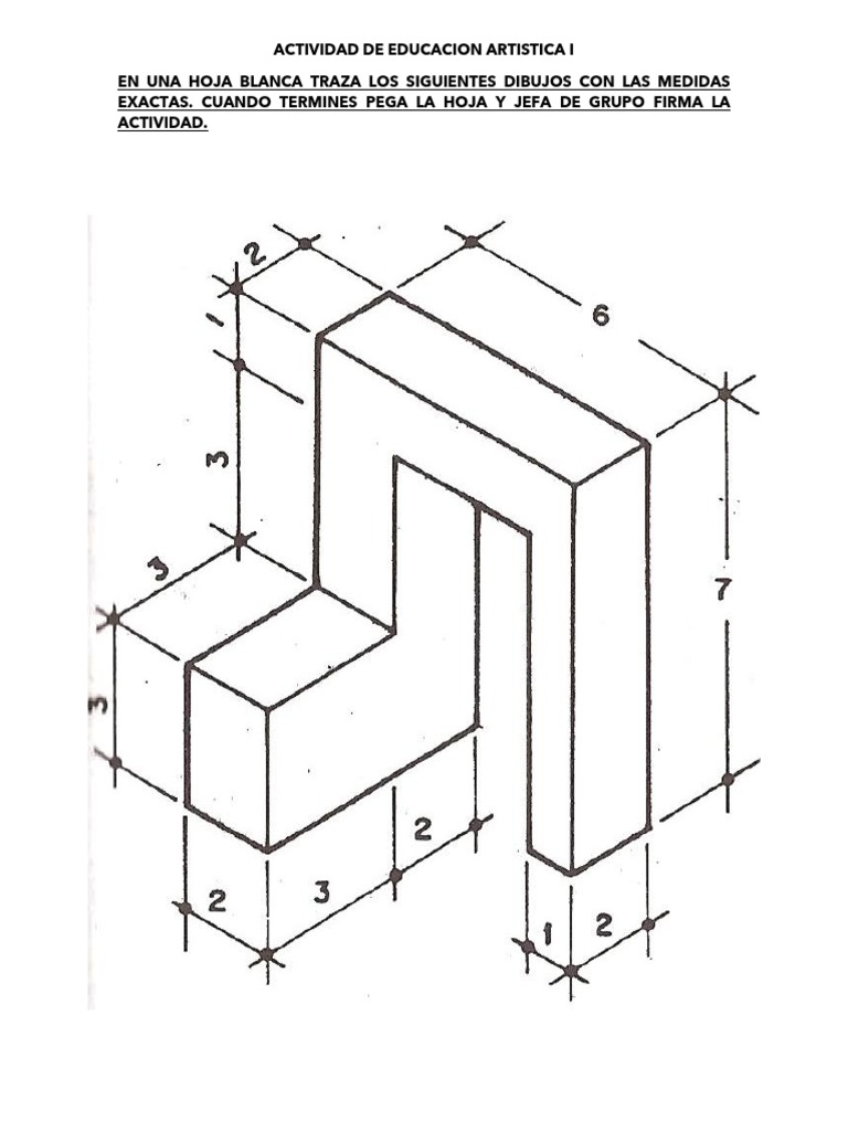 Educación artística I: Trazar dibujos con medidas exactas | PDF