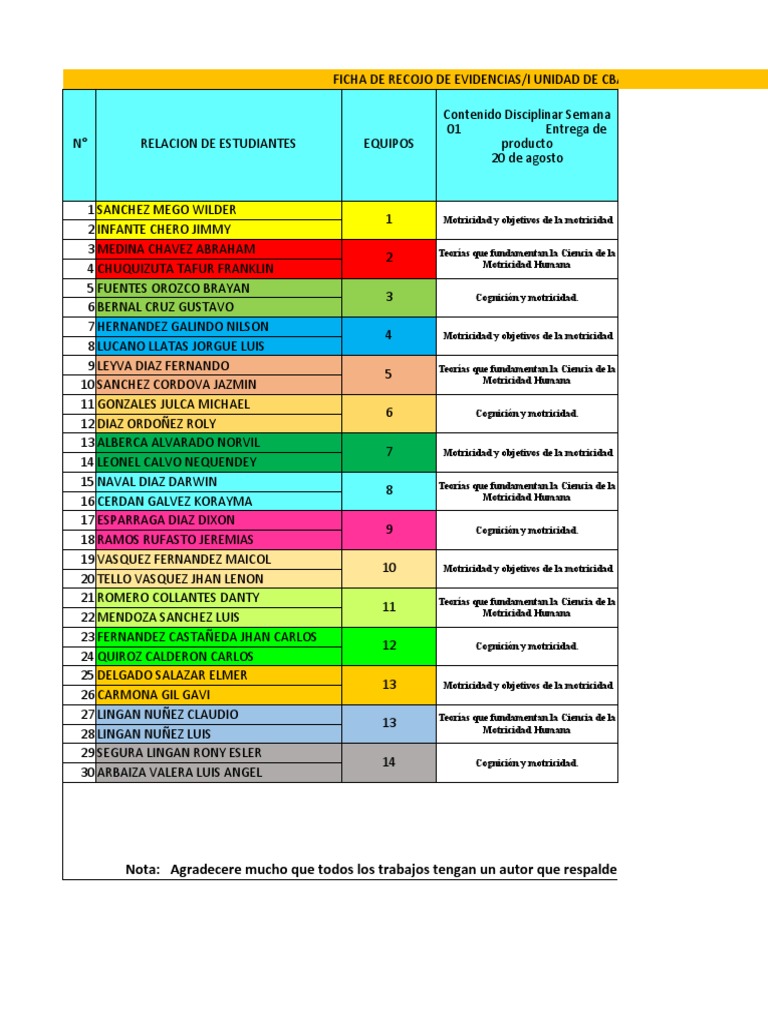 Ficha de Recojo de Evidencias Por equipo-VIII Ciclo | PDF | Método de ...