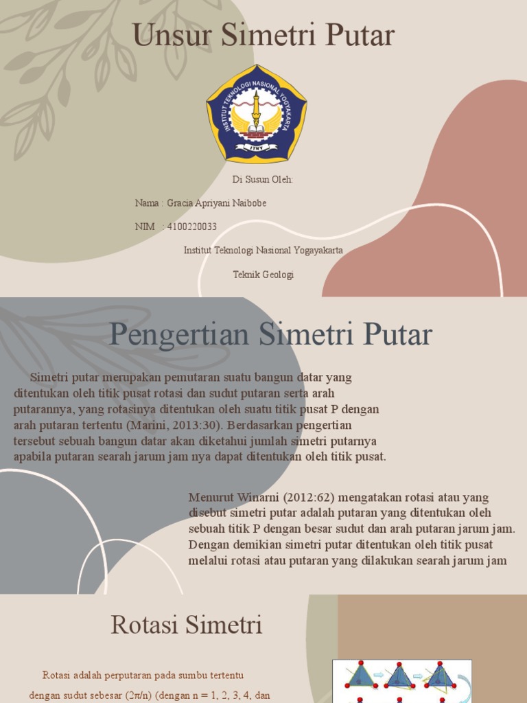 Pengertian dan Unsur Simetri Putar | PDF | Sains & Matematika