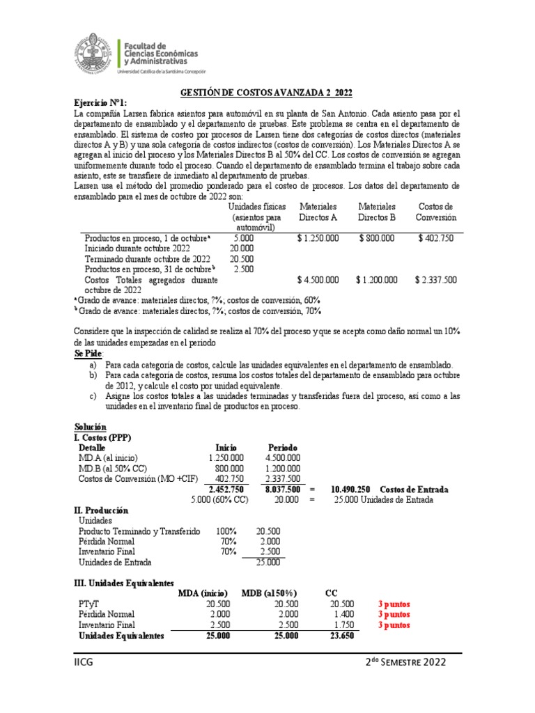 01) Actividad GCA (1) Solución | PDF | Business | Negocios económicos