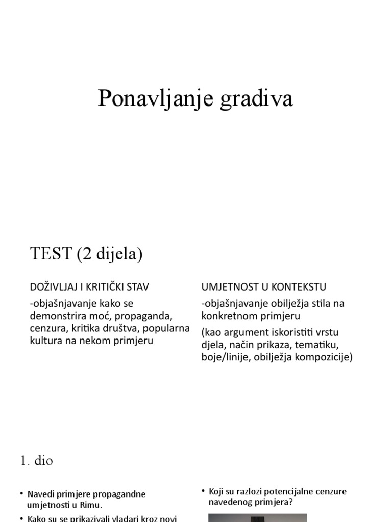 Ponavljanje | PDF