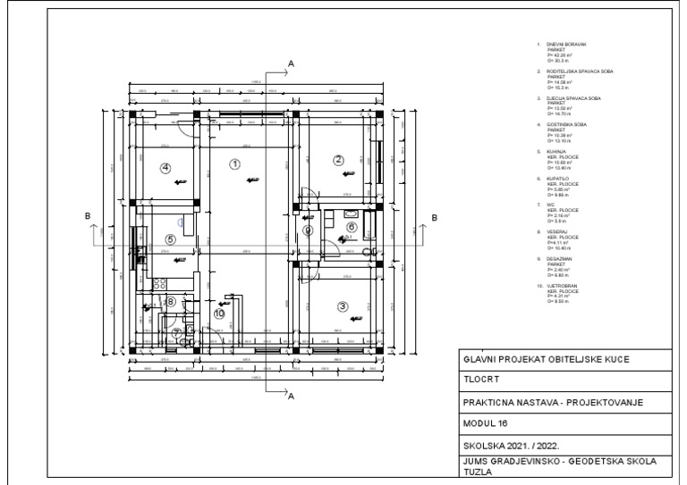 GLAVNI PROJEKAT TLOCRT-Model - pdf4 | PDF