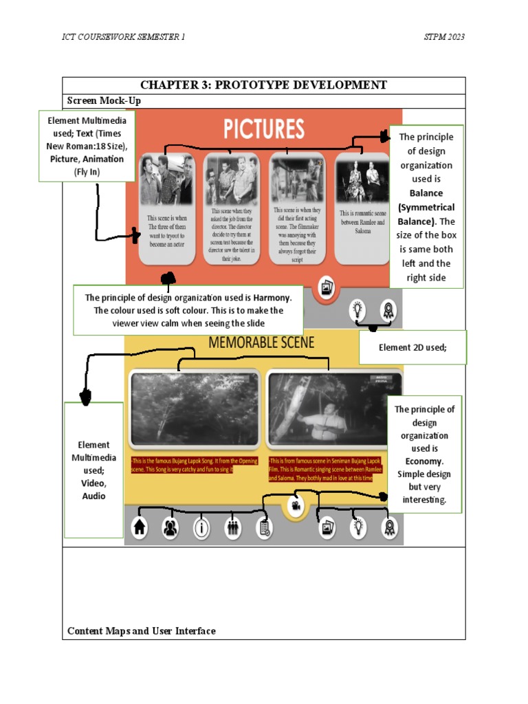 Chapter 3: Prototype Development: Screen Mock-Up | PDF | Multimedia | Icon (Computing)