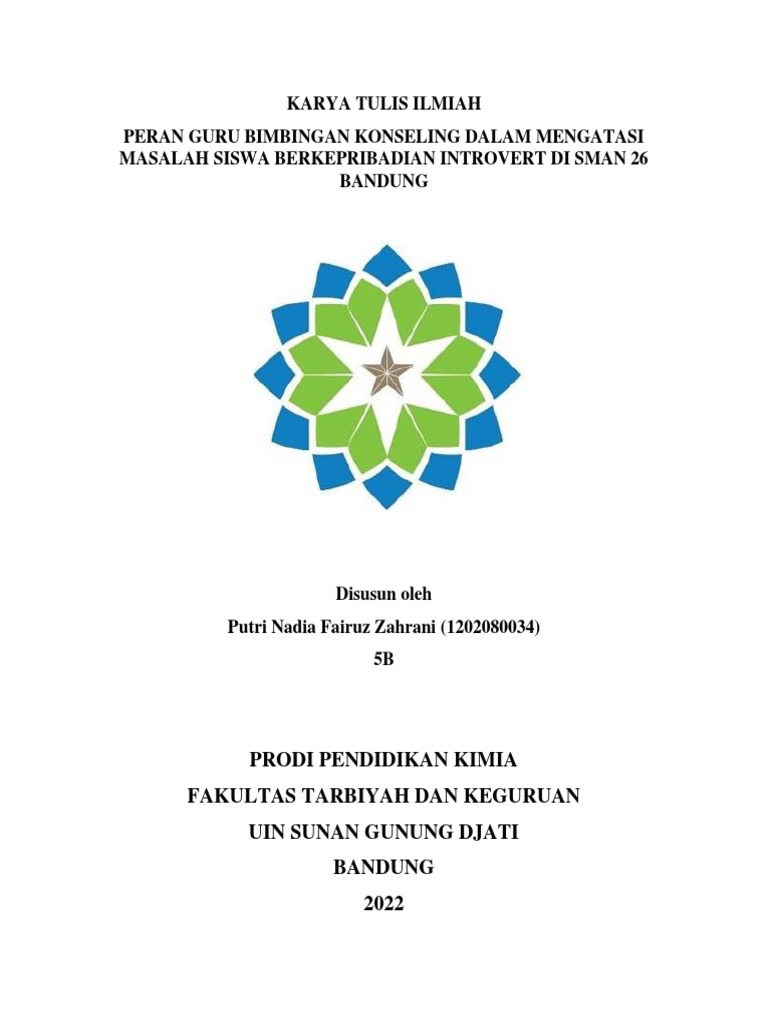 Peran Guru BK Atasi Introvert | PDF