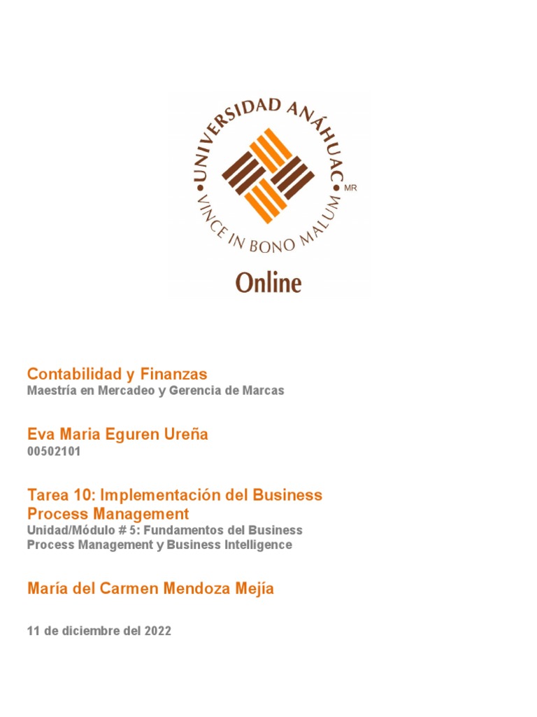 Tarea 10 Implementación Del Business Process Management | PDF | Marketing | Starbucks