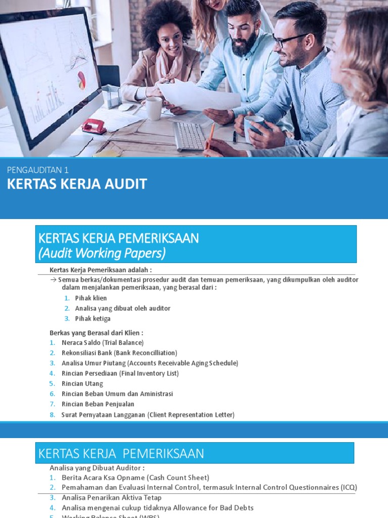 Contoh Kertas Kerja Audit Lengkap | PDF