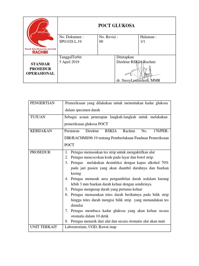 Spo Poct Glukosa | PDF