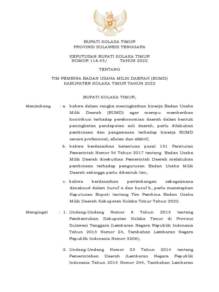 SK Tim Pembina Bumd | PDF