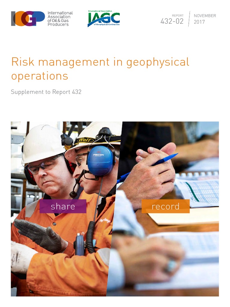 IOGP 432-02 Risk Management in Geophysical Operations | PDF | Risk ...