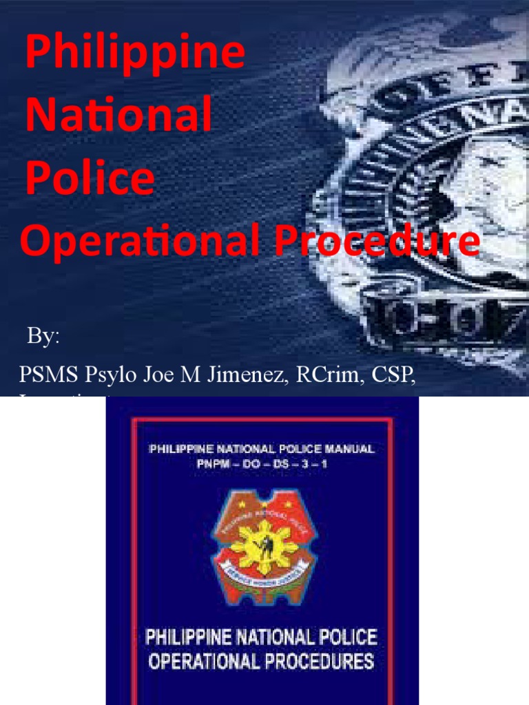 PNP Operational Procedure | PDF | Arrest | Search Warrant