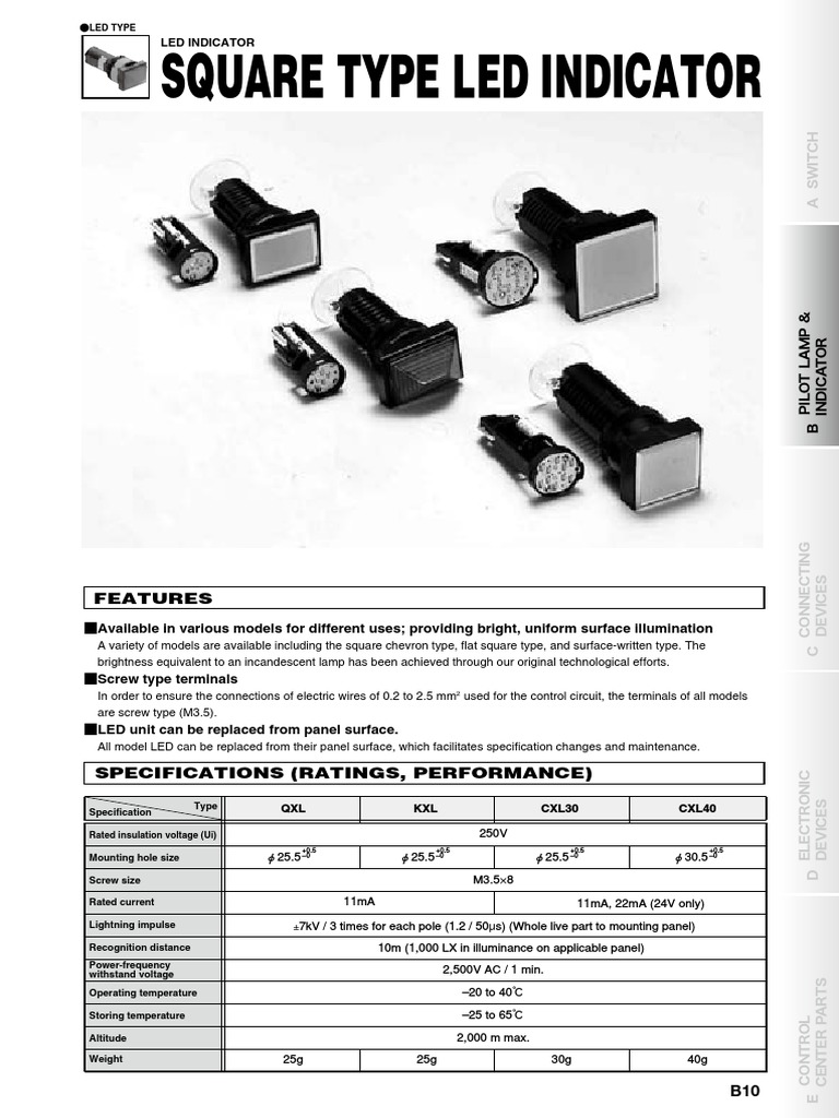 LED INDICATOR TITLES | PDF | Mains Electricity | Light Emitting Diode