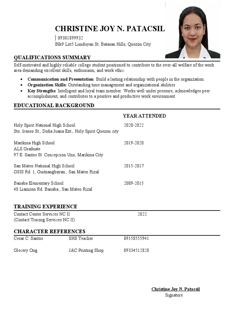 Patacsil Christine | PDF