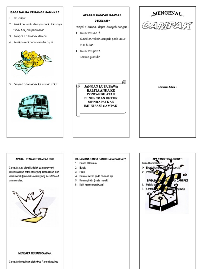 Leaflet Campak | PDF