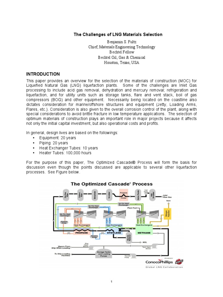 The Challenges of LNG Materials Selection | PDF | Corrosion | Pipe ...