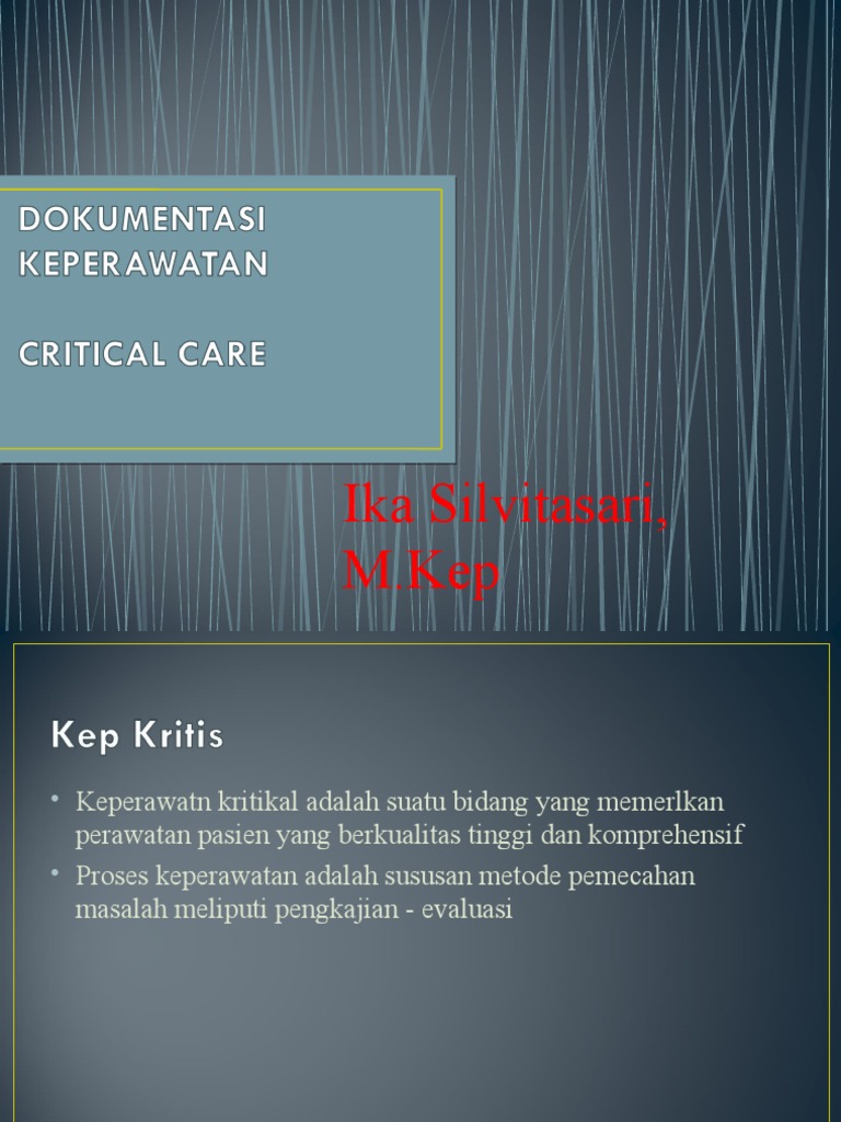 Asuhan Keperawatan Kritis | PDF | Intensive Care Unit | Intensive Care ...