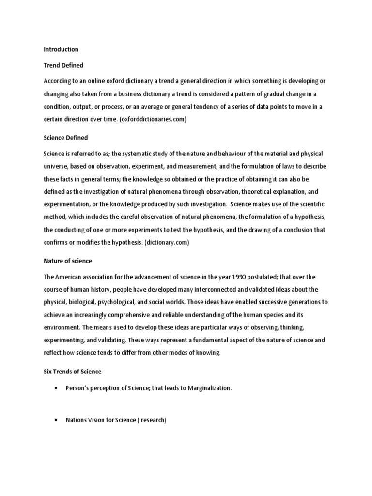 Trends IN SCIENCE | PDF | Experiment | Science