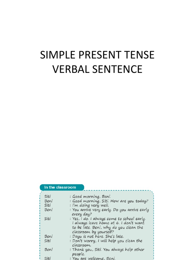 Simple Present Tense Presentation Pdf