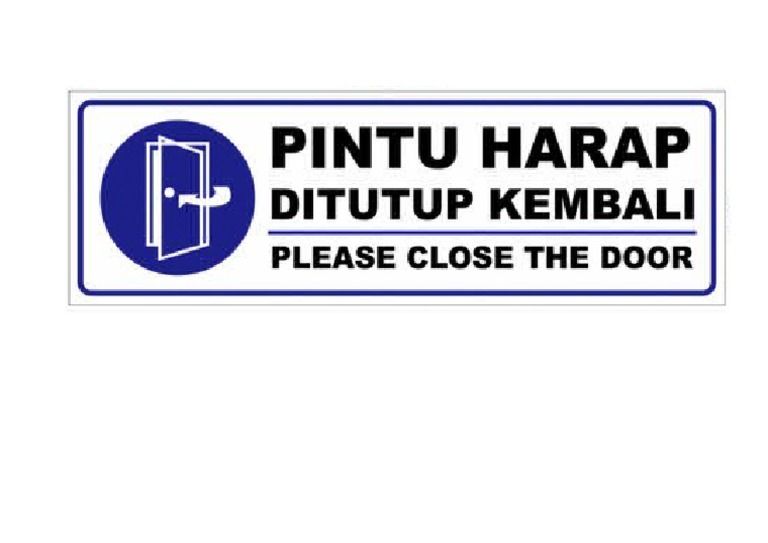 Pintu Harap Ditutup Kembali | PDF