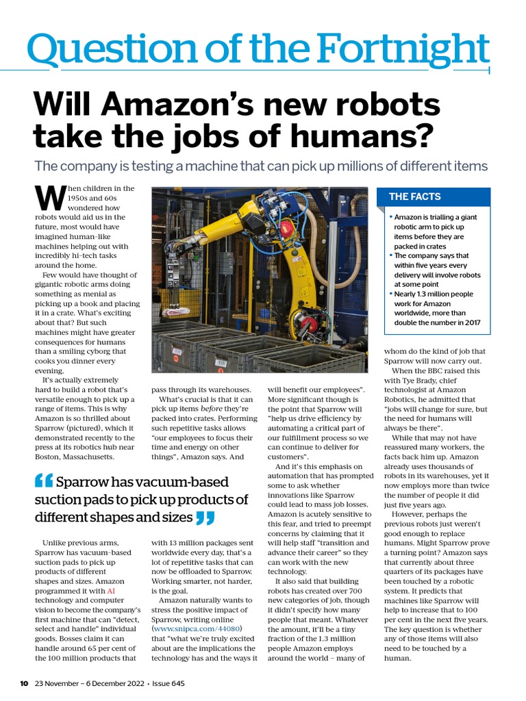 Amazon's New Robots | PDF | Robotics | Robot