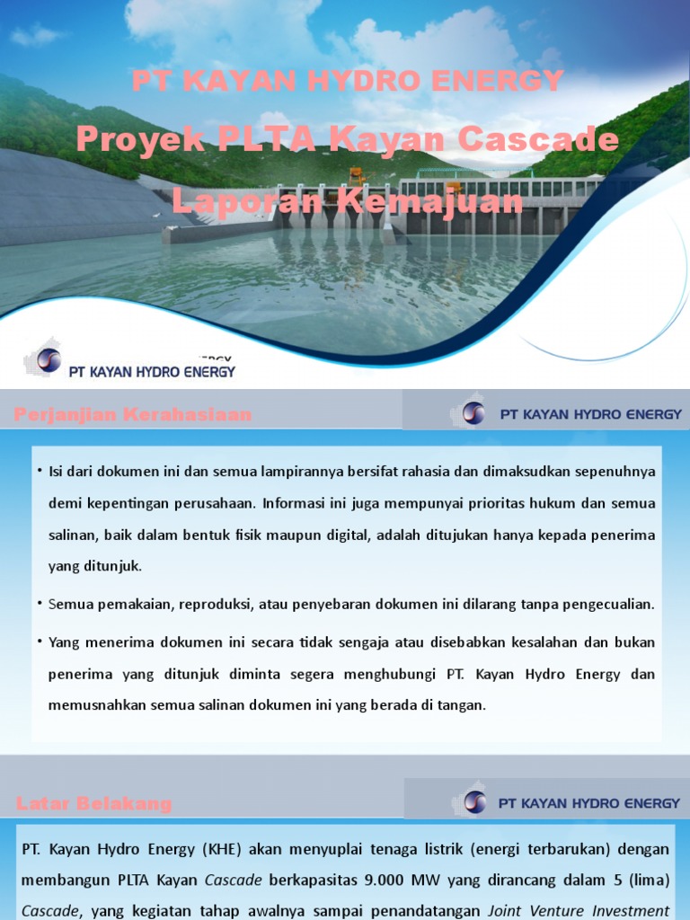 Progres Proyek PLTA Kayan Cascade | PDF