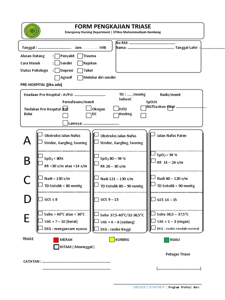 Format Triase | PDF
