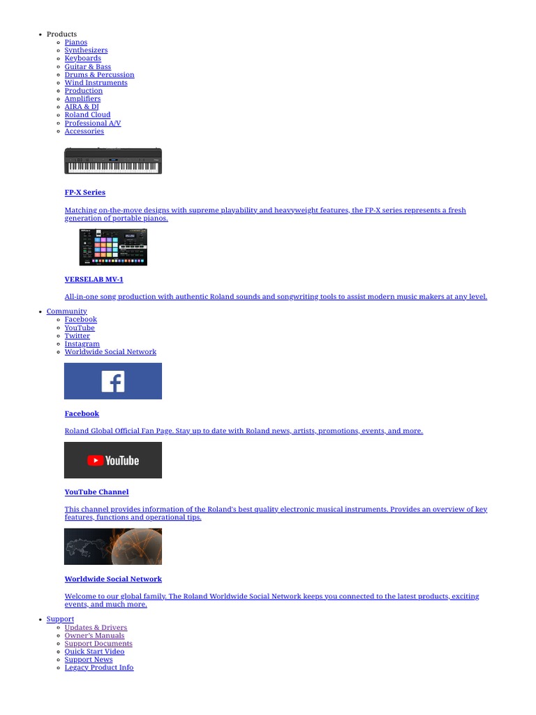 Roland - Support - Aerophone AE-10 - Support Documents04 | PDF | Musical Instruments | Synthesizer