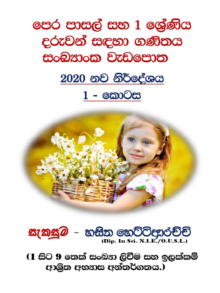 Grade 01 Mathematics Numbers Workbook 1 | PDF