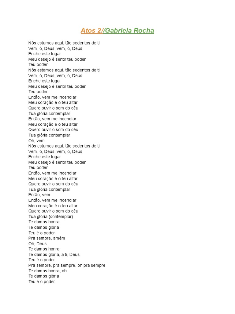 Atos 2 (Gabriela Rocha) | PDF
