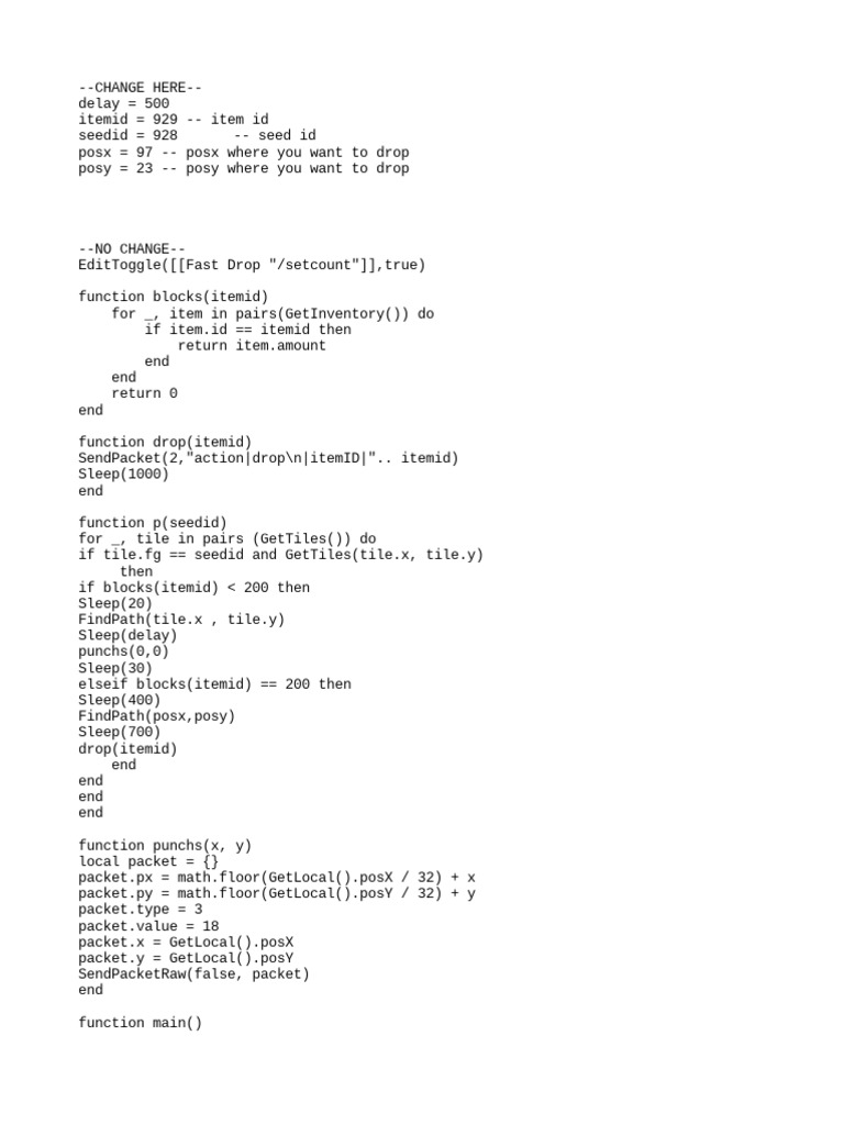 AutoHT DropSource - Lua 2 | PDF