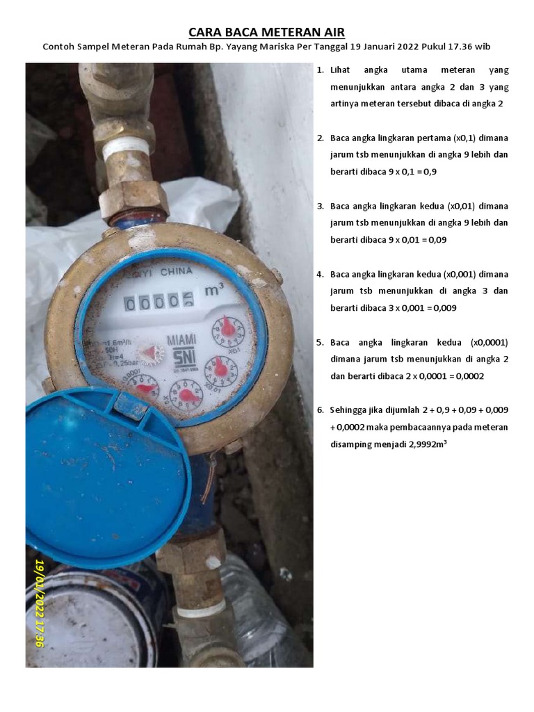 Cara Baca Meteran Air | PDF