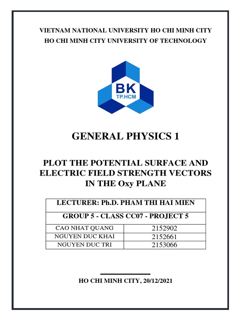 BTL - Group 5 - CC07 (General Physics 1) | PDF | Cartesian Coordinate ...