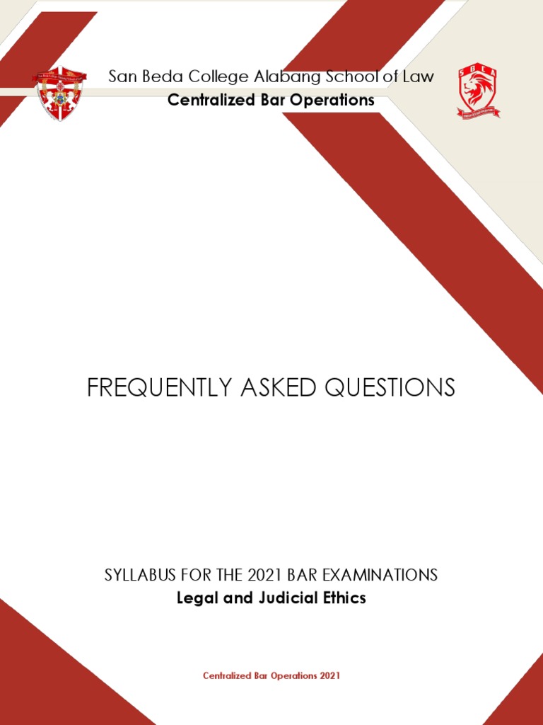 Legal Ethics FAQs 2021 | PDF | Lawyer | Lawsuit