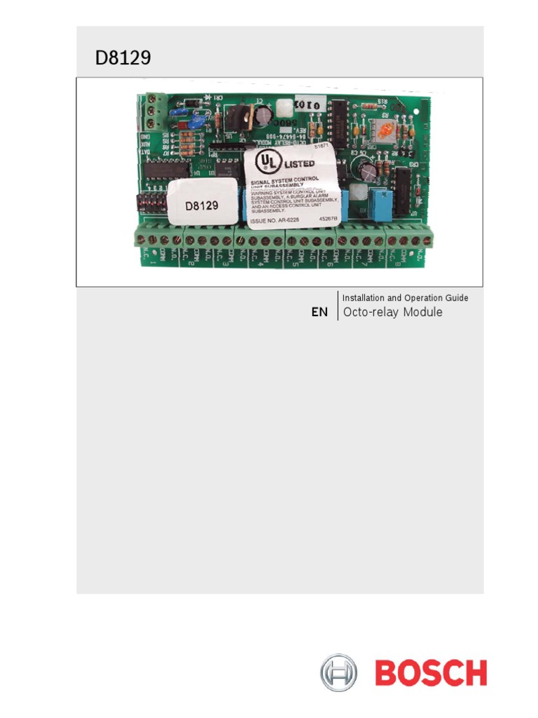 D8129 Octo Relay Mod Installation Manual enUS 2538142603 | PDF | Relay | Switch
