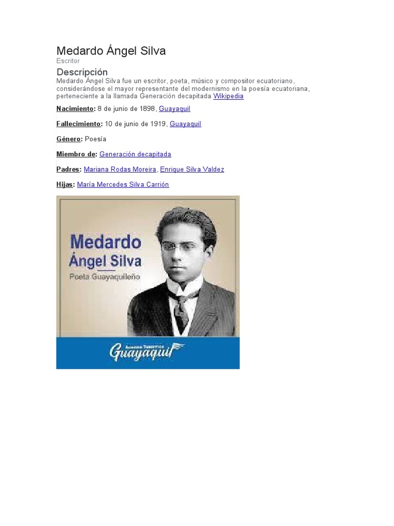 Medardo Ángel Silva | PDF