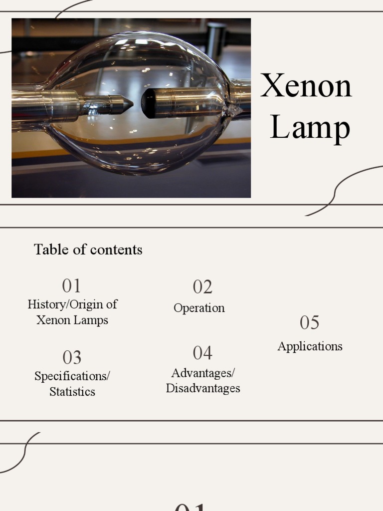 Xenon Lamp | PDF | Electrical Equipment | Components