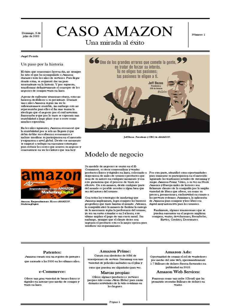 CASO AMAZON - Angel Posada | PDF | Logística | Comercio electrónico