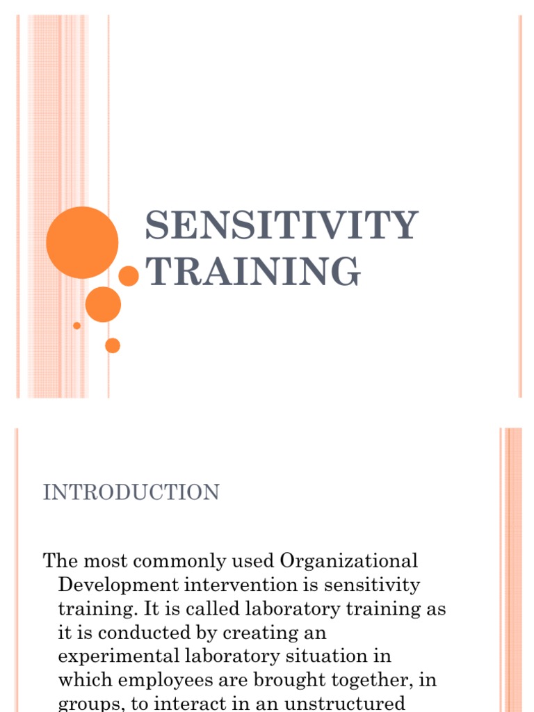 Sensitivity Training