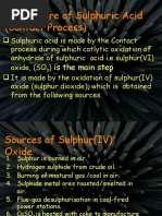 Contact Process for Sulfuric Acid Production | PDF | Sulfuric Acid ...