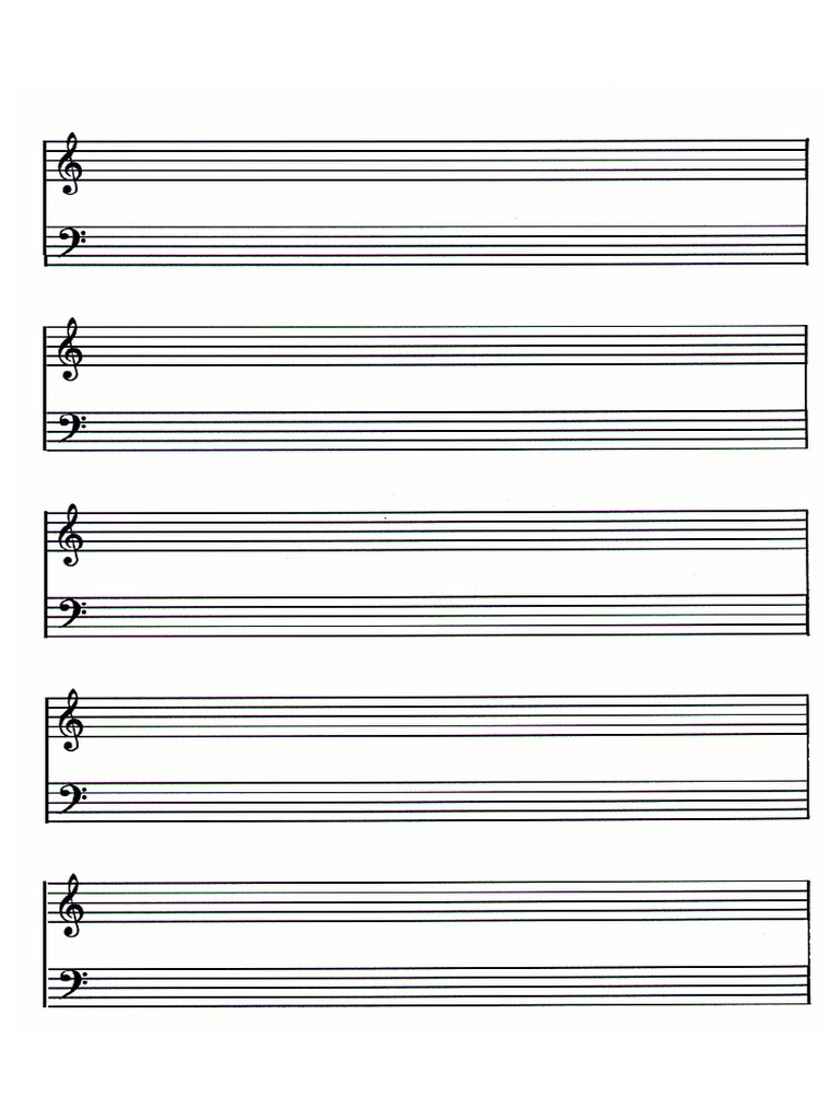 Music Notes Template b | PDF
