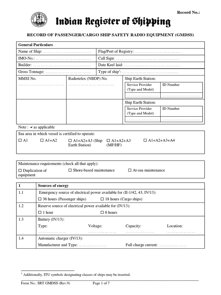 Irclass Checklist | PDF | Electronics | Radio