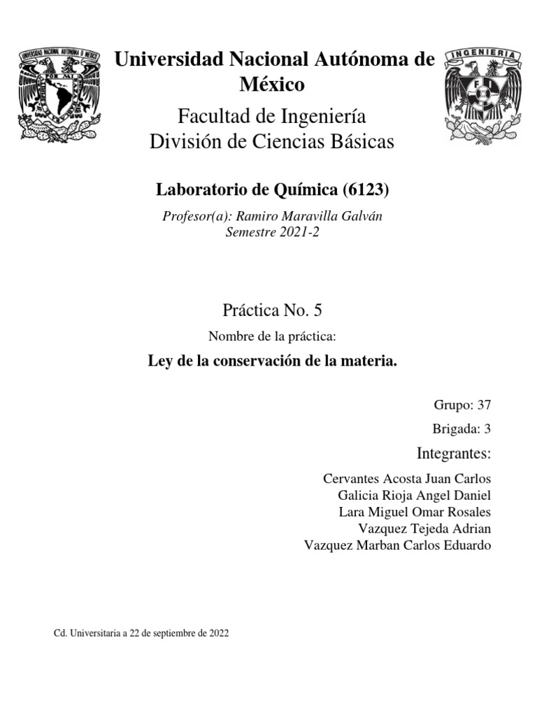 Practica 5 LCM Lab.Q | Descargar gratis PDF | Estequiometría ... Practica 5 LCM Lab.Q | Descargar gratis PDF | Estequiometría ...