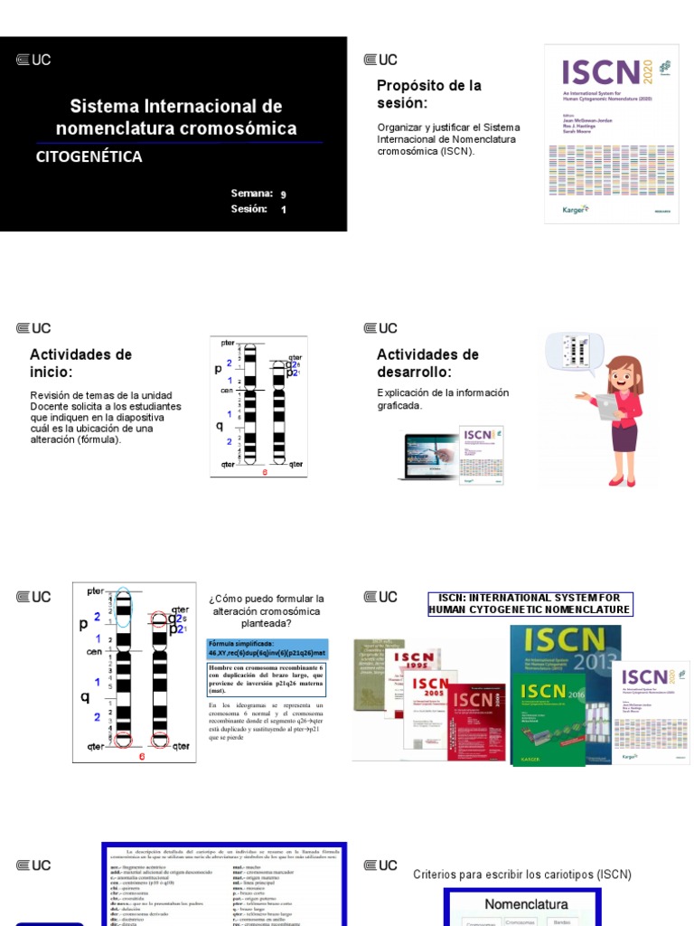 Nomenclatura Cromosómica ISCN | PDF | Citogenética | Cromosoma